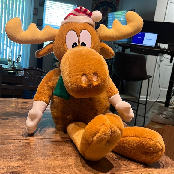 Toys | Vintage 1996 Rocky And Bullwinkle Plush 25 Inches Tall | Poshmark
